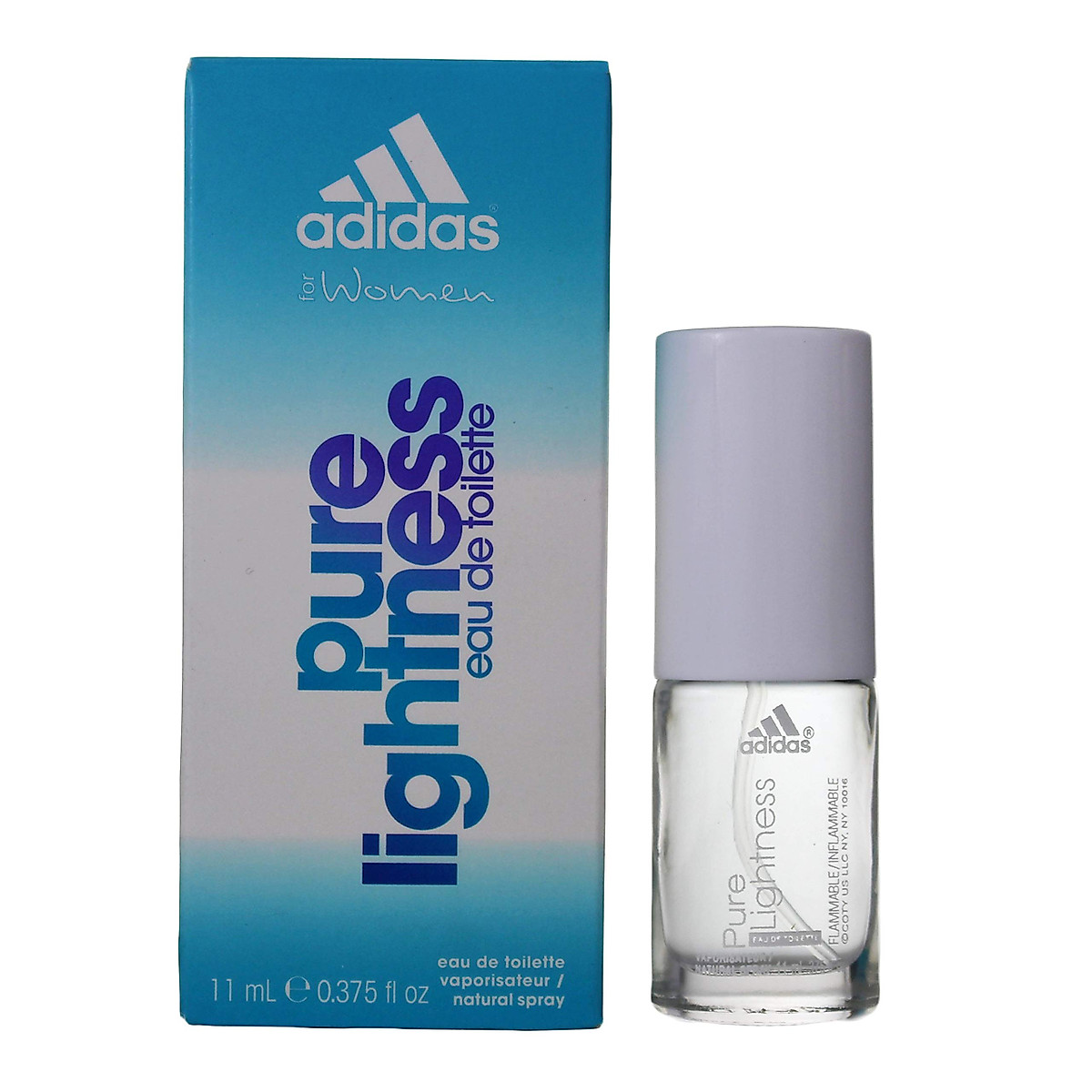 Adidas Pure Lightness Eau De Toilette Spray for Women By - 0.375 Oz/ 11 Ml, 0.375 Fl Oz
