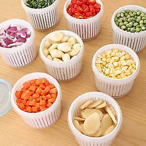 Double Layer Vegetables Sealed Keeper, Refrigerator Food Fresh Storage Box with Drain Basket, Used in Storing Fruits Vegetables