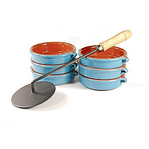 Mediterranean Blue Crema Catalana Dessert Set by La Tienda