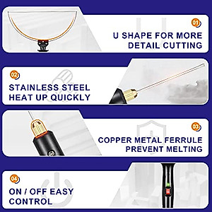 GOCHANGE 3 in 1 Foam Cutter Electric Cutting Machine Pen Tools Kit, 100-240V /18W Styrofoam Cutting Pen with Electronic Voltage Transformer Adaptor