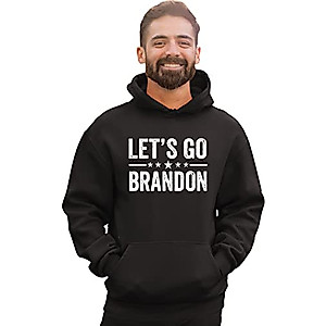 3X-Large Black Mens Classy Let's Go Brandon Sweatshirt Hoodie