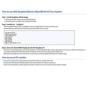 ELECROW 5 inch Monitor for Raspberry Pi Monitor Touchscreen Display Compatible with Raspberry Pi 5 4 3B+ 3B BB Black Banana Pi Jetson Nano Windows PC
