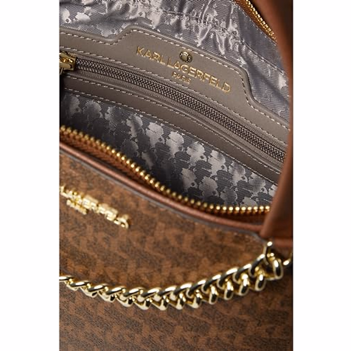 KARL LAGERFELD Paris Maybelle Tote Brown/Khaki PROCESSING PROCESSING