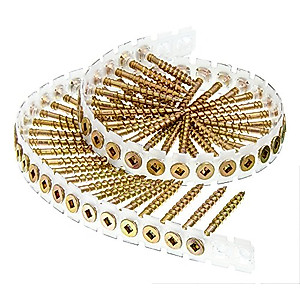 Senco 08F175Y Duraspin# 8 by 1-3/4" Flooring to Wood Collated Screw (1, 000per Box)