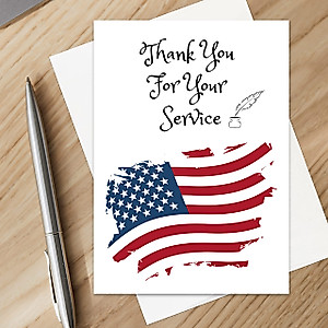 Simply Uncaged Christian Gifts Military Appreciation Card 5x7Inch for Service, Veteran, Military, Navy, Army Appreciation Card, Service Appreciation Card (Single Card)