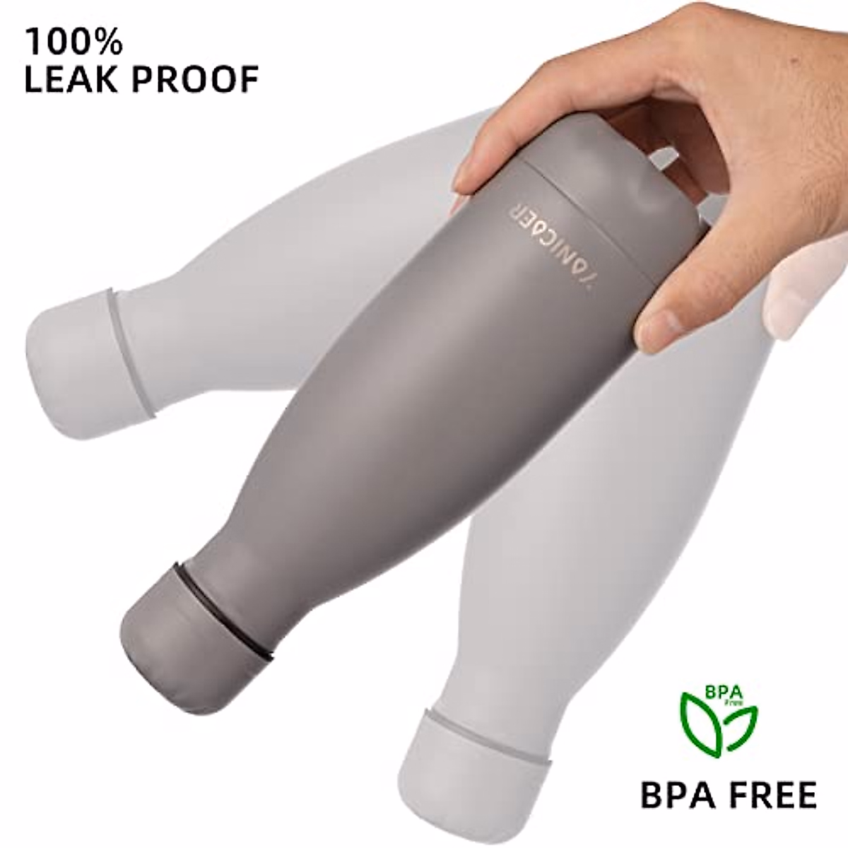 Insulated Water Bottle,YONICOER 12 OZ Double Walled Stainless Steel Metal Water Bottles, Vacuum Thermo Flasks for Daily Use, Sports, Gym, Travel,School