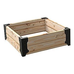 Panacea 89584 Raised Garden Bed Corner Brackets Plant-Container-Accessories, Black