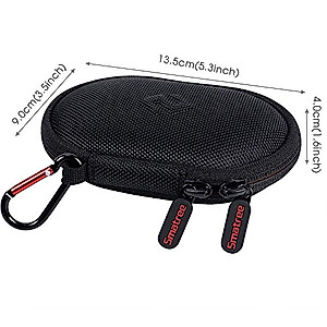 Smatree Headphone Hard Case Compatible with BeatsX, Beats Flex, Powerbeats2, Powerbeats3 Earphones, Bluetooth Sports Headphones,Portable Carrying Case Storage Bag for Earphone, Earbud(Black)