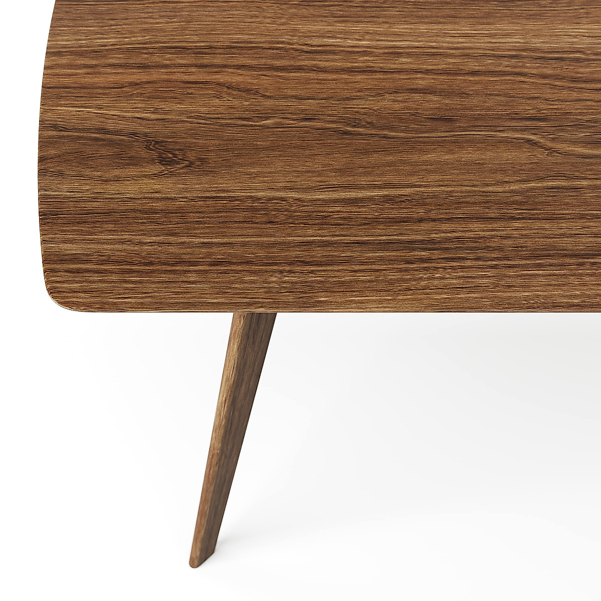 Flats & Castles Wesley Mid-Century Modern Rectangular Dining Table 60" (Rose Oak)