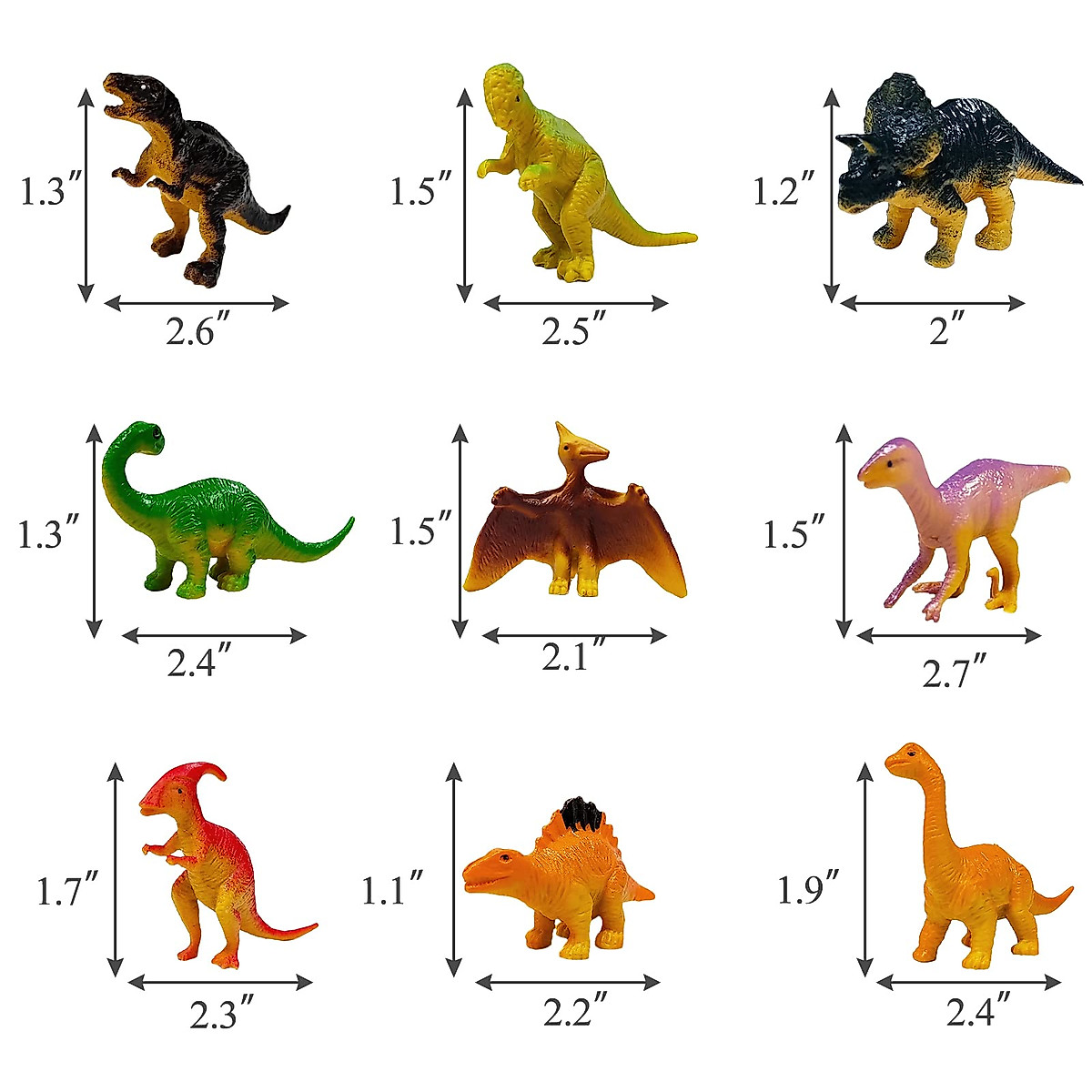 GLAHORSE 26 PCS Dinosaur Cake Toppers With Dinosaur Eggs Leaves Trees Cake Decorations For Birthday,Dinosaur Themed,Jungle Safari, Wild Animals,Kids Party Decorations