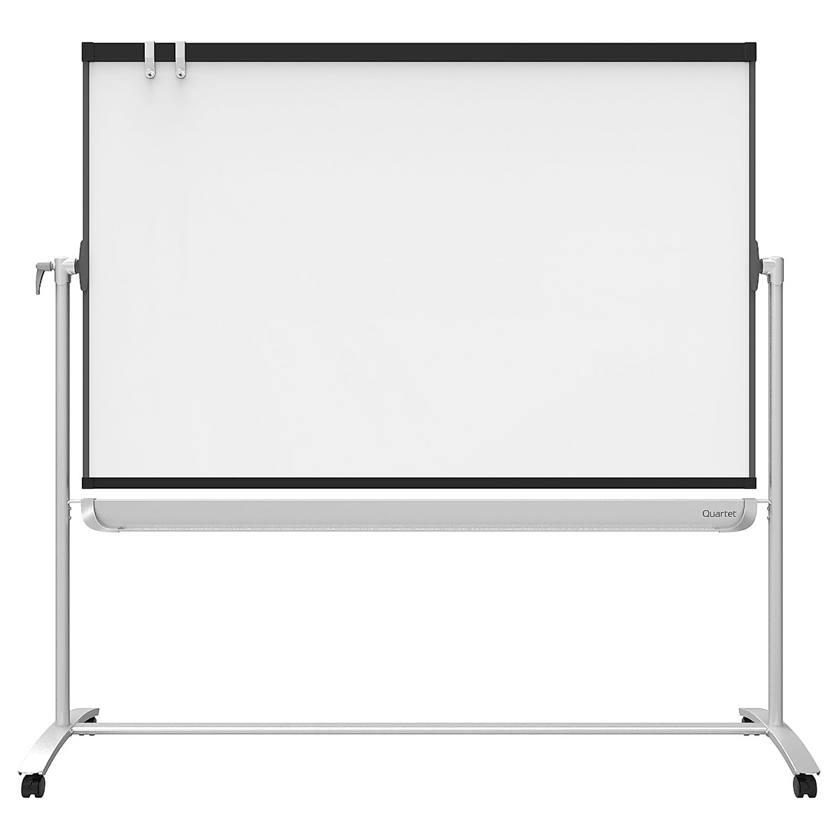 Quartet Easel, Magnetic, 6' x 4', Reversible, Whiteboard/Flipchart, Prestige 2 Mobile Presentation, Graphite Frame (ECM64P2)
