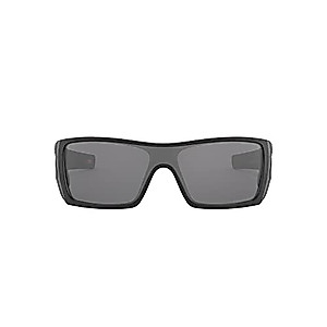 Oakley Men's OO9101 Batwolf Rectangular Sunglasses, Matte Black Ink/Black Iridium Polarized, 27 mm