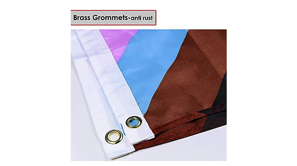 Progress Pride Rainbow Flag 3x5 ft - All Inclusive Design
