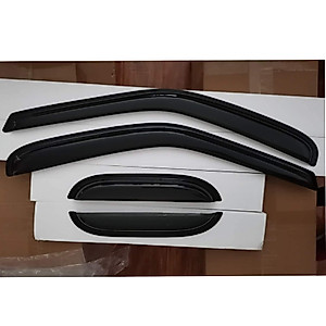 Side Window Visors Window Shade Rain Guards Vent Deflectors Fit Ford F150 1997-2003, F250 Light Duty Super Cab 1997-1999, 4PCS 94808