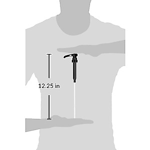 3-Pack Black Little Squirt Syrup Pumps for Coffee Syrup Bottles, Fits 750ml 25.4oz Torani, Skinny, DaVinci Bottles, Coffee Syrup Dispenser for Coffee Bar