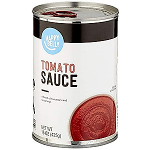 Amazon Brand - Happy Belly Tomato Sauce, 15 Ounce