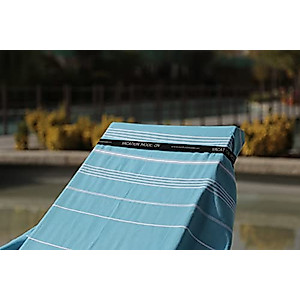 Clotho Turkish Beach Towel Set of 6 with 2 Towel Bands - Quick Dry Beach Towels Oversized Sandproof - 100% Cotton 39x70 - Extra Large Light Travel Towel Giftable Beach Essential