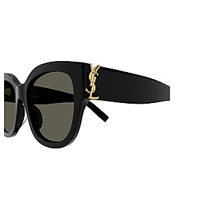 Saint Laurent SL M95/F - 001 Monogram Sunglasses + Bundle with eSHADES Luxury Eyewear Kit