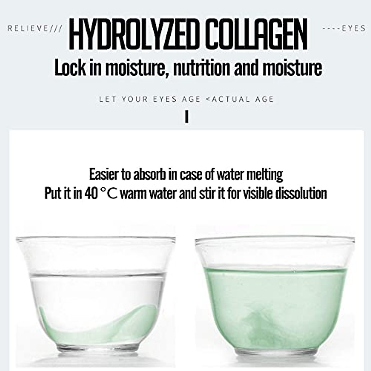 Under Eye Mask 60 pcs, Green Tea Extract Under Eye Patches, Eye Mask for Puffy Eyes, Undereye Dark Circles Treatments, Under Eye Pads, Anti-Wrinkle Gel Pads