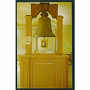 Liberty Bell of the West Kaskaskie State Memorial Island Illinois IL Vintage Postcard