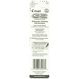 Pilot G2 Retractable Premium Gel Ink Roller Ball Pen, Fine Point, Single Pen, Blue Ink (31027)