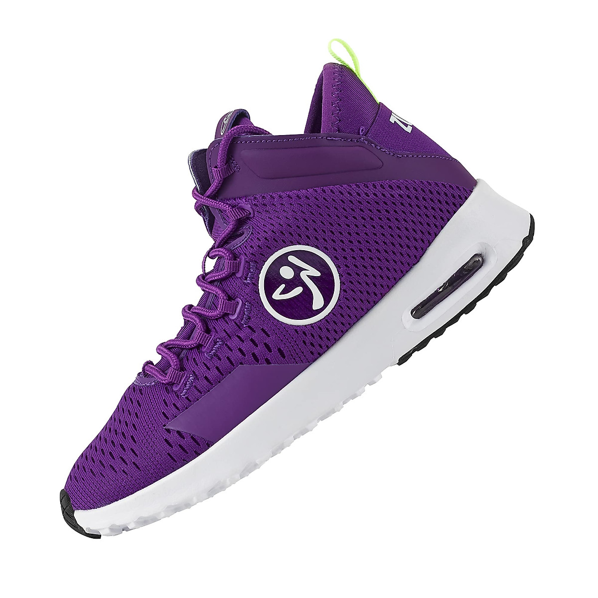 ZUMBA Women's Air Funk Sneakers, Nonslip Mid-Top Dance Sneakers, 8, Purple