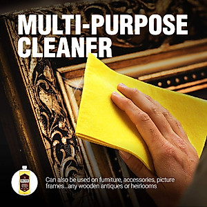 Milsek Antiques & Restoration Polish & Cleaner - Home Essential Cleaning Supplies for Home Improvement of any Wood Antiques or Heirlooms - 12 Fl Oz (Pack of 1)