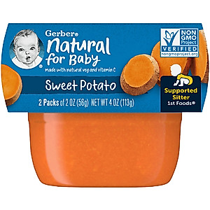 Gerber Natural for Baby 1st Foods Baby Food Tubs (Sweet Potato)