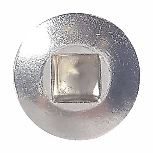 #8 x 3/4" Oval Head Sheet Metal Screws, Square Drive, Stainless Steel 18-8, Full Thread, Bright Finish, Self-Tapping, Type A, Quantity 100 by Fastenere