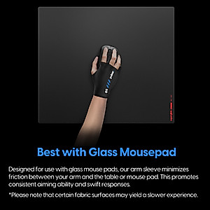 PULSAR eS Gaming Arm Sleeve for Esports Gaming Compression Sleeve, Finger Glove Large Black