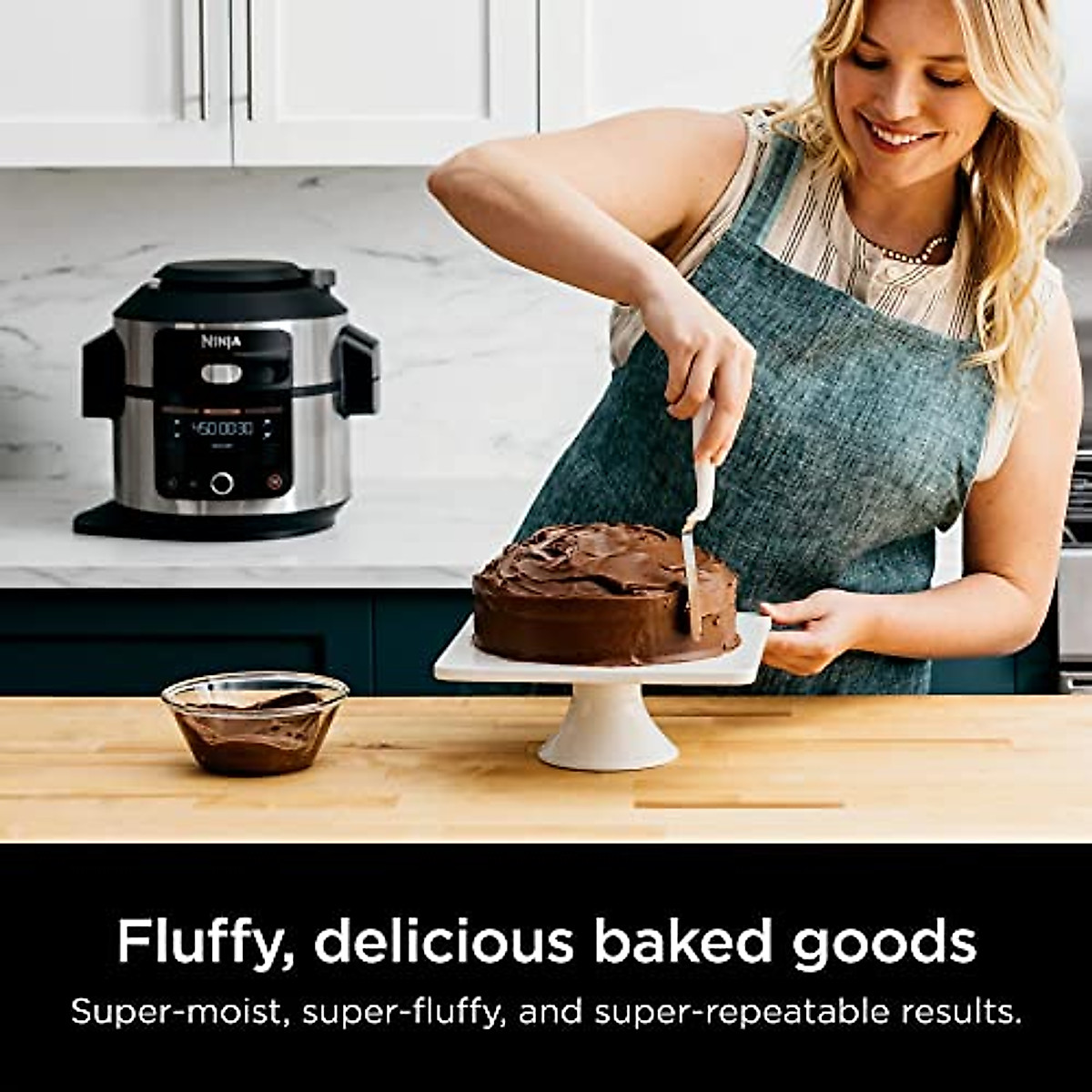 Ninja OL500 Foodi 6.5-qt. Pressure Cooker Steam Fryer with SmartLid, 13-in-1 that Air Fries, Bakes & More, with 2-Layer Capacity, Crisp Basket, Silver/Black (Renewed)