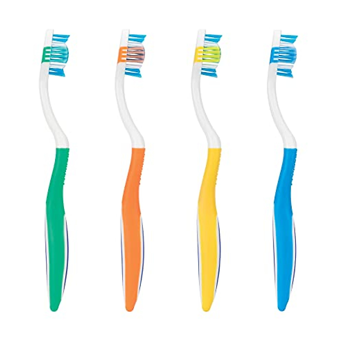 Practicon SmileGoods A401 Toothbrush, 40 Tuft, Soft Bristle, Individually Packaged Toothbrushes, Assorted Colors, Bulk Pack of 72