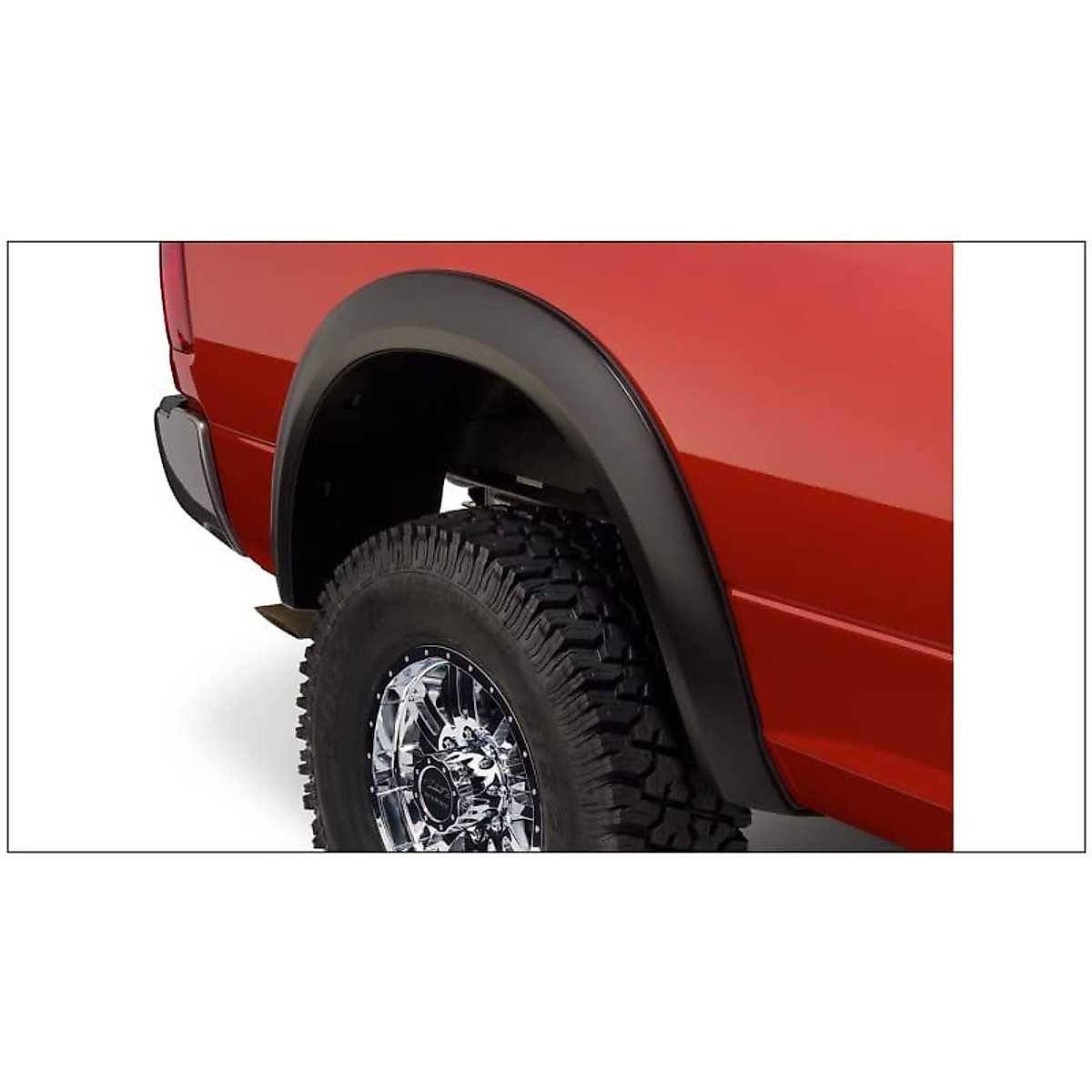 Bushwacker Extend-A-Fender Extended Rear Fender Flares | 2-Piece Set, Black, Smooth Finish | 50014-02 | Fits 2002-2008 Dodge Ram 1500; 2003-2009 Ram 2500, 3500