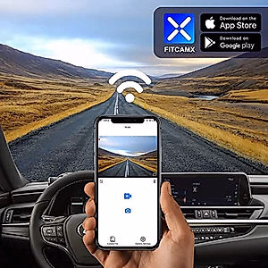 Fitcamx 4K Dash Cam Suitable for Lexus ES350 ES300h F Sport ES250 2019 2020 2021 2022 2023 Luxury Sedan 4D, Integrated OEM Style, UHD 2160P Video WiFi, G-Sensor, Loop Recording, Plug&Play, 64GB Card