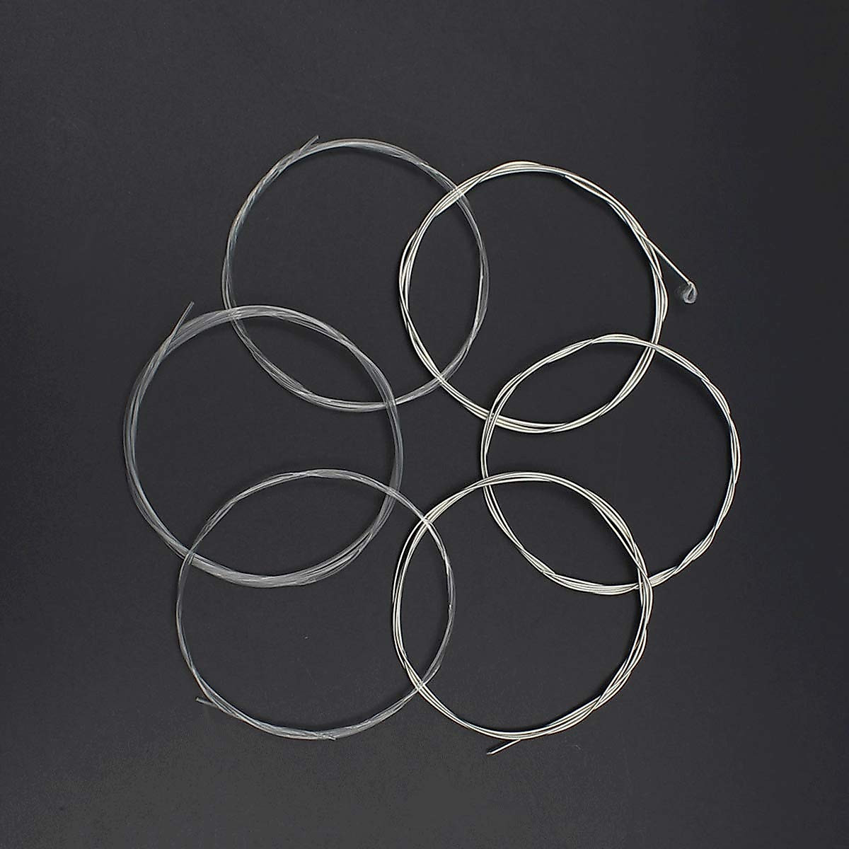 Clear Nylon Classical Guitar Strings 2 full sets with 1pc 3 in 1 Guitar Restringing Tool Including Guitar String Winder Guitar String Cutter Guitar Pin Puller