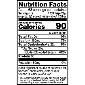 G ESSNTL Organic Gatorade Thirst Quencher Powder, Mango, 50.9oz Canister (Pack of 3)