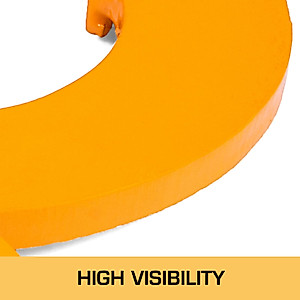 VEVOR Pallet Puller, 1T/2205 LBS Heavy Duty Steel Single Scissor Yellow Clamp, 4.3 Inch Jaw Opening and 0.5 Inch Jaw Height, Hook Pulling Hoisting Tool for Forklift Chain, Yellow