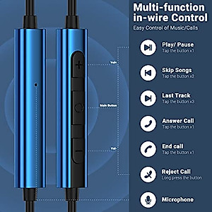 COOYA USB C Headphones for Samsung S23 S22 Flip 4 3 A53 S21 S20 Note 20 Ultra Type C Wired Earbuds with Mic Volume Control Metal Shell HiFi Stereo in-Ear Earphones for iPad Air 5th Mini 6 Pixel 6 Pro