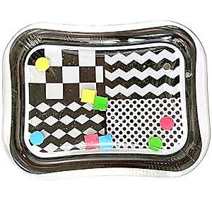 Infantable Infants and Toddlers high Contrast Tummy time Baby Water mat - Perfect for Practicing Tummy time with high Contrast and Have Fun Play Activity Center Your Babys Gear Must Haves