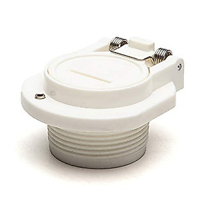 ATIE W400BWHP, GW9530 White Free Rotation Pool Vacuum Vac Lock Safety Wall Fitting Replacement for Zodiac, Hayward, Pentair Suction Pool Cleaners (2 Pack)