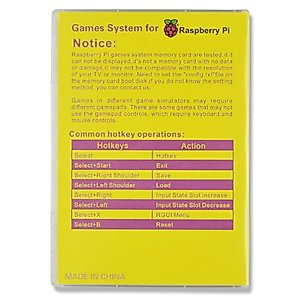 Raspberry 3B 3B+ Compatible Game Card 128GB Loaded More Than 8000 Stand-Alone Games Retro Arcade Games and 3D Video Preview Plug and Play in Emulation Simulation RETROPIE’s Simulation Game