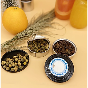 DOUKI 20sets Cali Self-seal Tin Can with Lid - Tuna Can Hoop Ring - NO TOOLS NEEDED