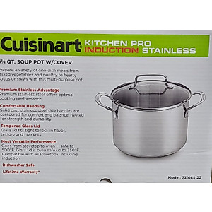Cuisinart Soup Pot, 5 3/4 Quart, Stainless Steel, 731665-22