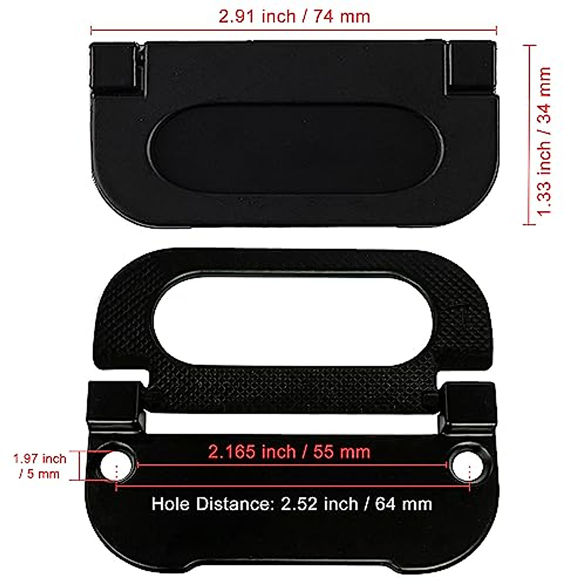 YourGift 6 Pack Self Adhesive Cabinet knobs, Self Adhesive Cabinet knobs, Stick Dresser Knobs, Aluminum Alloy Drawer Handles, Drawer Pulls