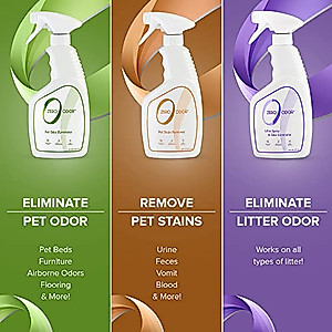 Zero Odor ZOP 1065 Multi Pet Odor Eliminator Kit White Pack of 3