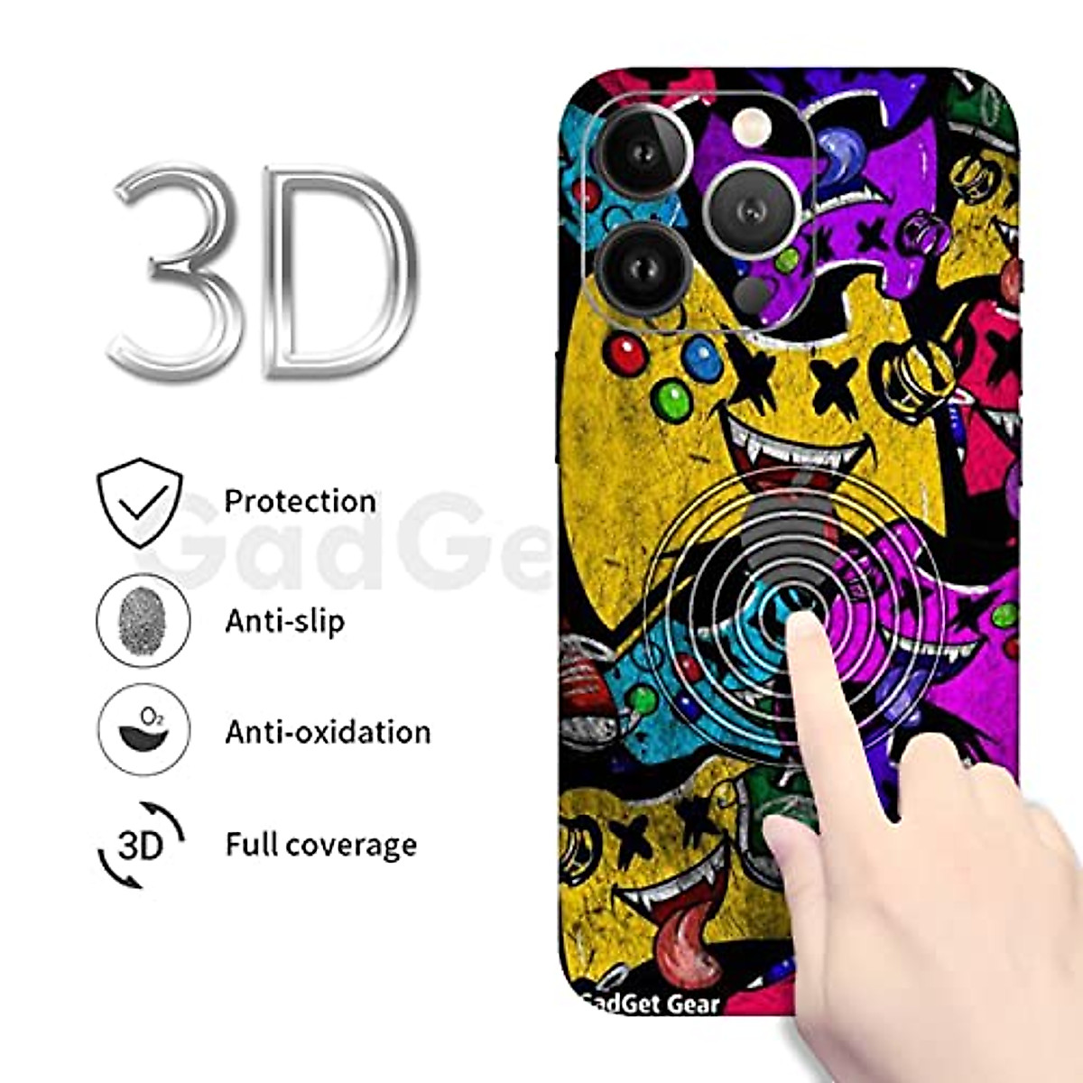 Gadget Gear Vinyl Skin Back Sticker (Not a Cover) Customised Controller (15) Mobile Skin Compatible with Huawei P30 (Only Back Panel Coverage)