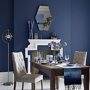 17.7" x118" Yasinet Dark Blue Peel and Stick Wallpaper Blue Contact Paper Waterproof Self Adhesive Removable Blue Wall Paper Textured Wallpaper Decorative for Wall Covering Countertop Table Vinyl Film