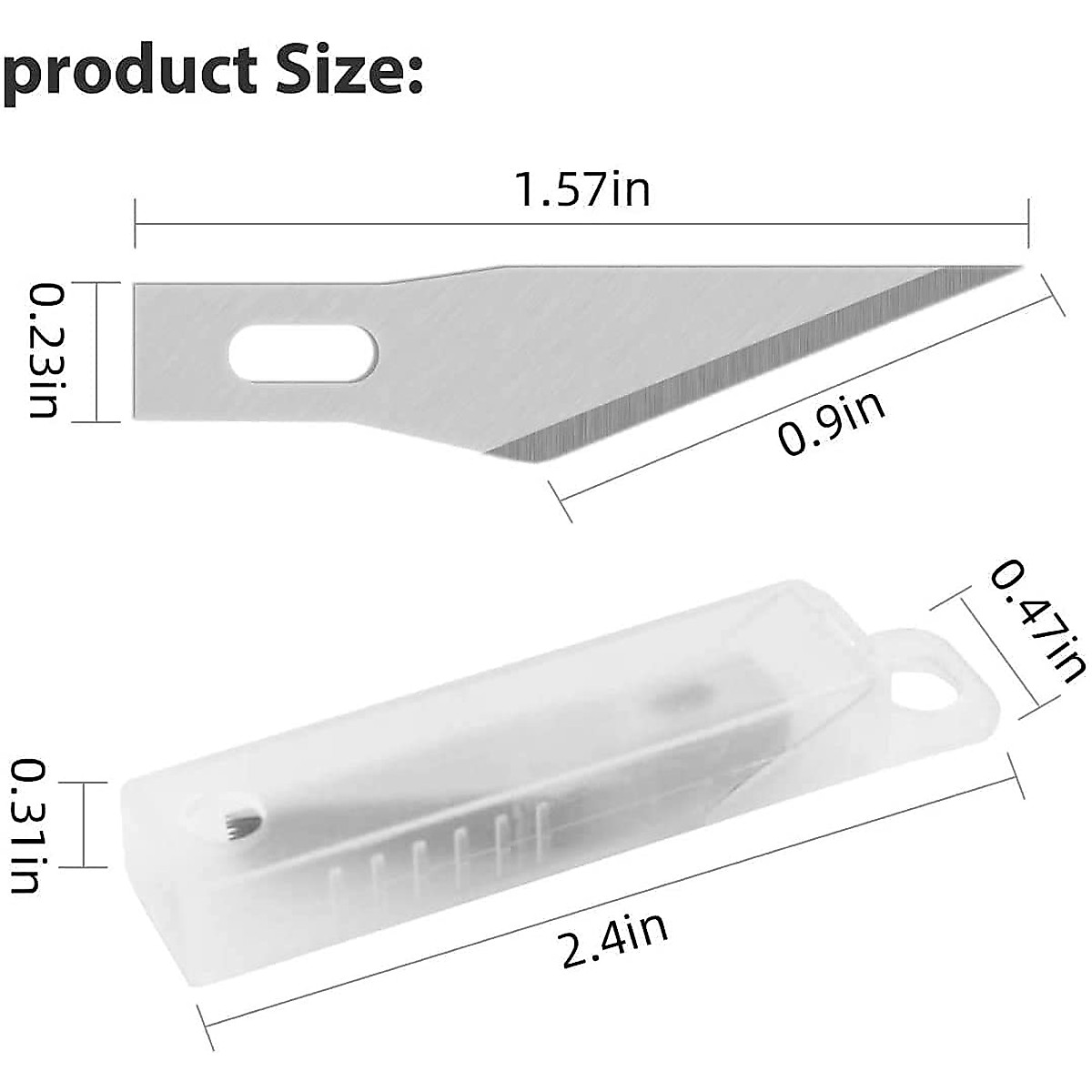 DIYSELF 23 Pack Craft Knife Precision Hobby Knife Kit, 1 Exacto Knife with 20 Spare Art Knife Blades for Art, Scrapbooking, Stencil