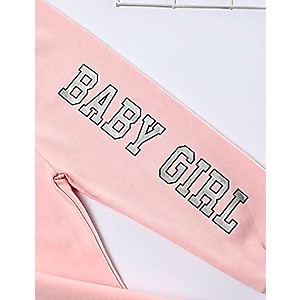 Menglang Toddler Girl Clothes Outfits Baby Girl Cropped Hoodie Pants Fall Winter Sweatshirt Set 2T Girl Clothes 3T