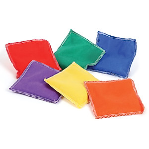 Learning Resources Rainbow Bean Bags - 6 Pieces, PreK+ | Ages 3+ Bean Bags for Kids, Counting and Sorting Toys, Hand Eye Coordination